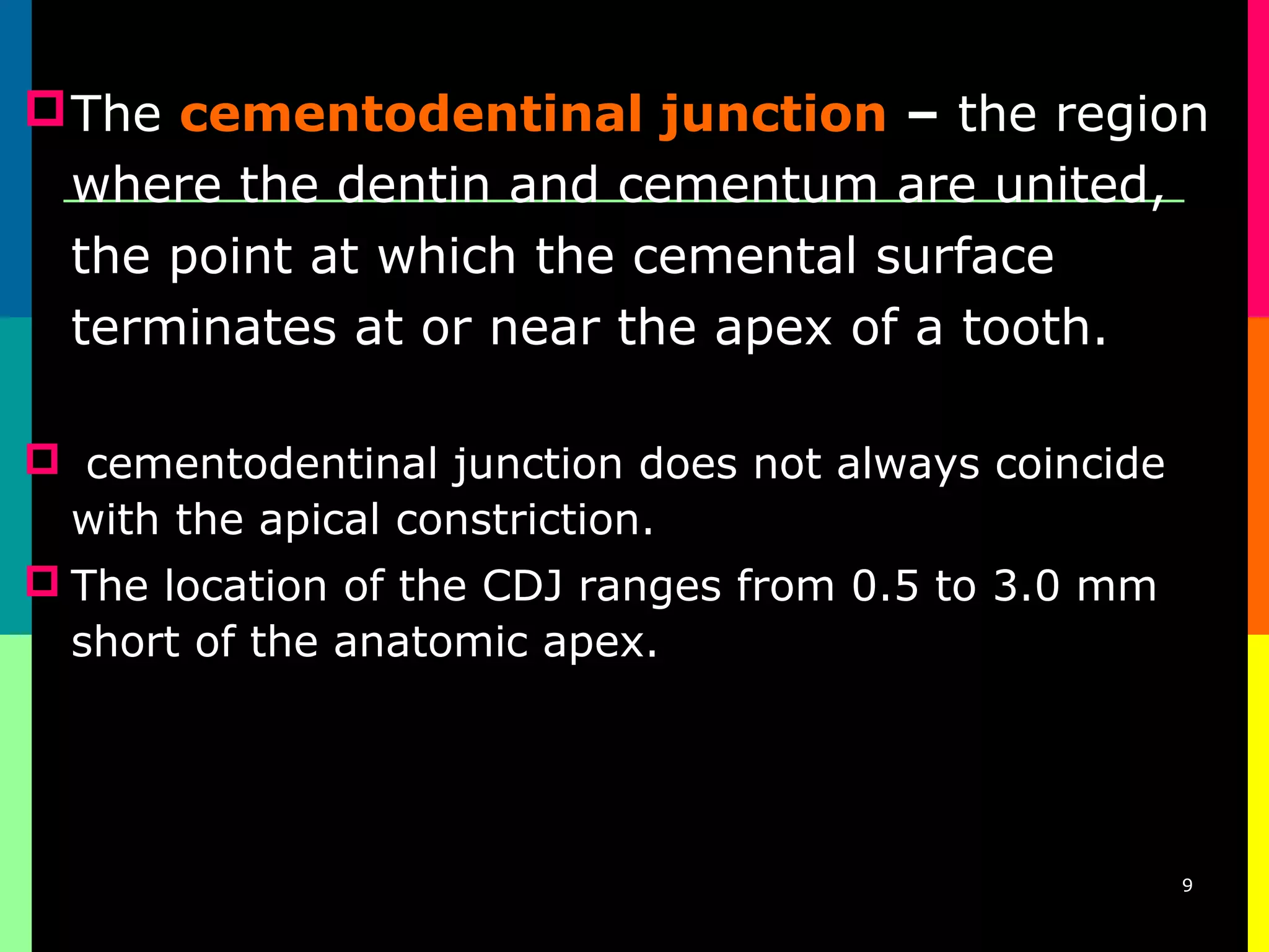 Endometrics root canal working length determination | PPT