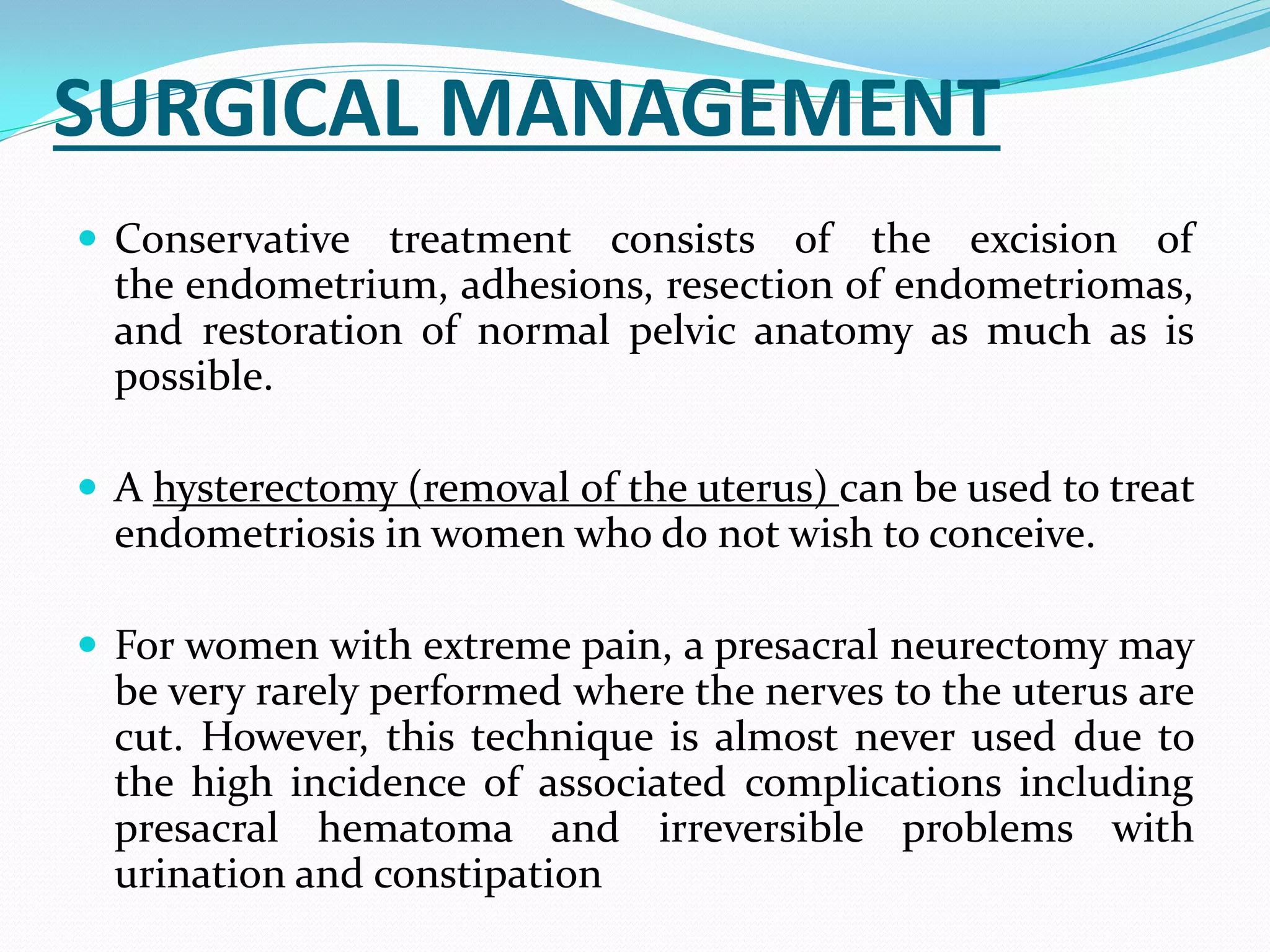 Endometriosis- Easy explanation with Management... | PDF