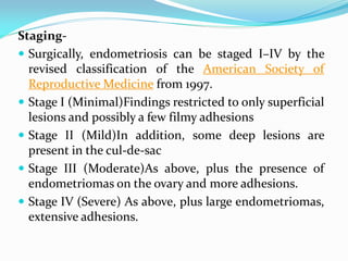 Endometriosis- Easy explanation with Management... | PDF