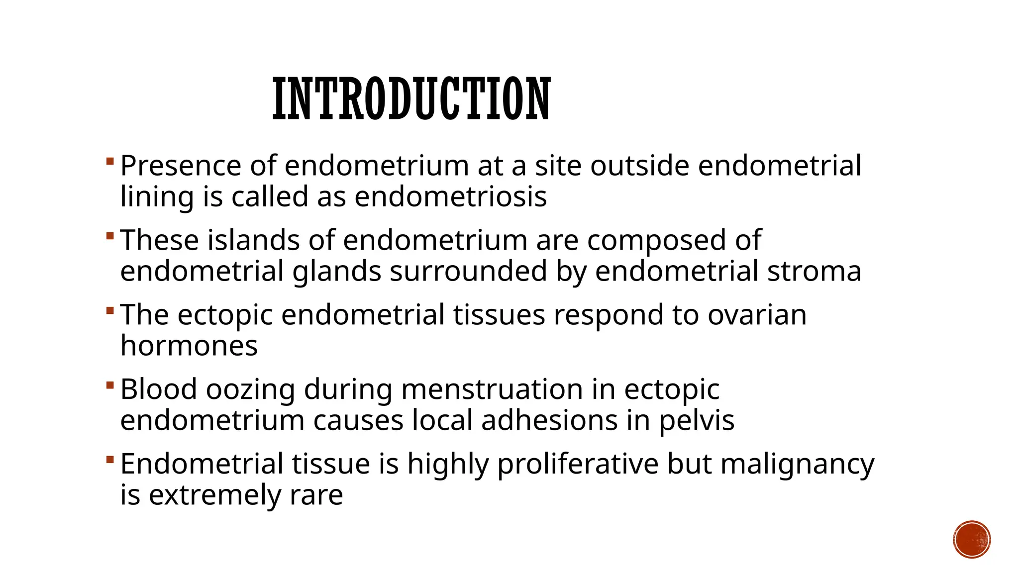 Endometriosis gynaecology final year mbbs | PPTX