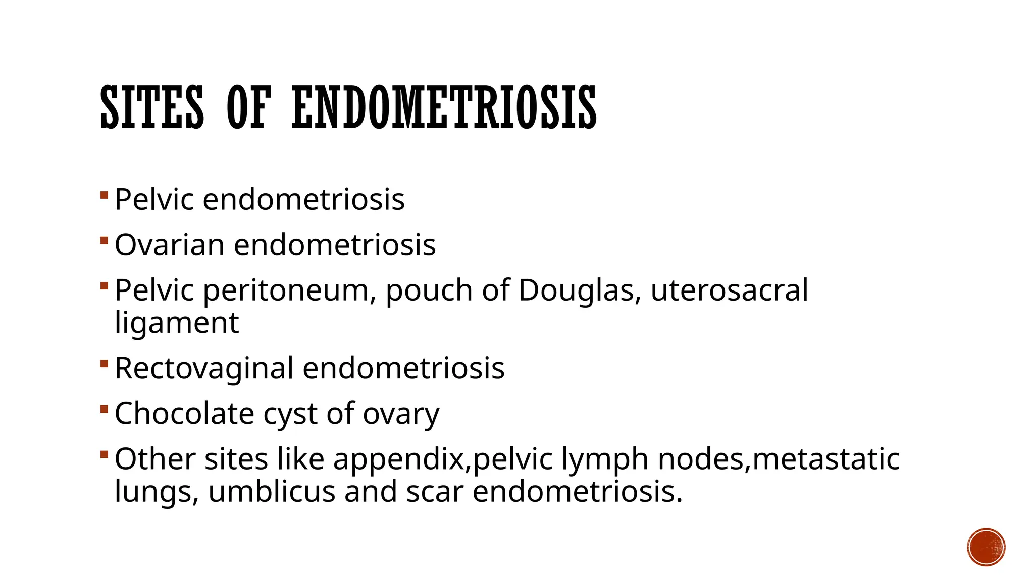 Endometriosis gynaecology final year mbbs | PPTX