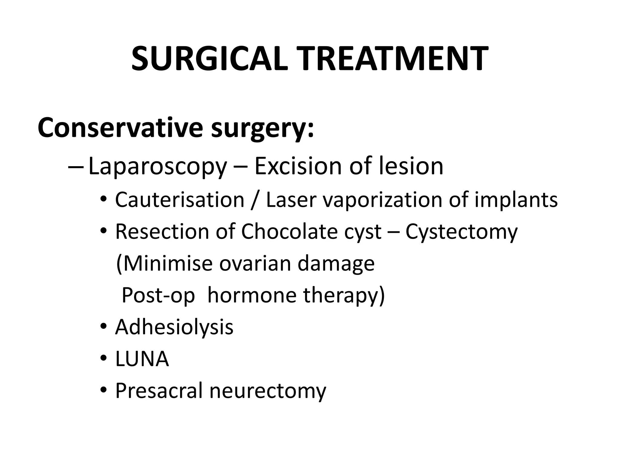 classification of endometriosis/staging/management | PPTX
