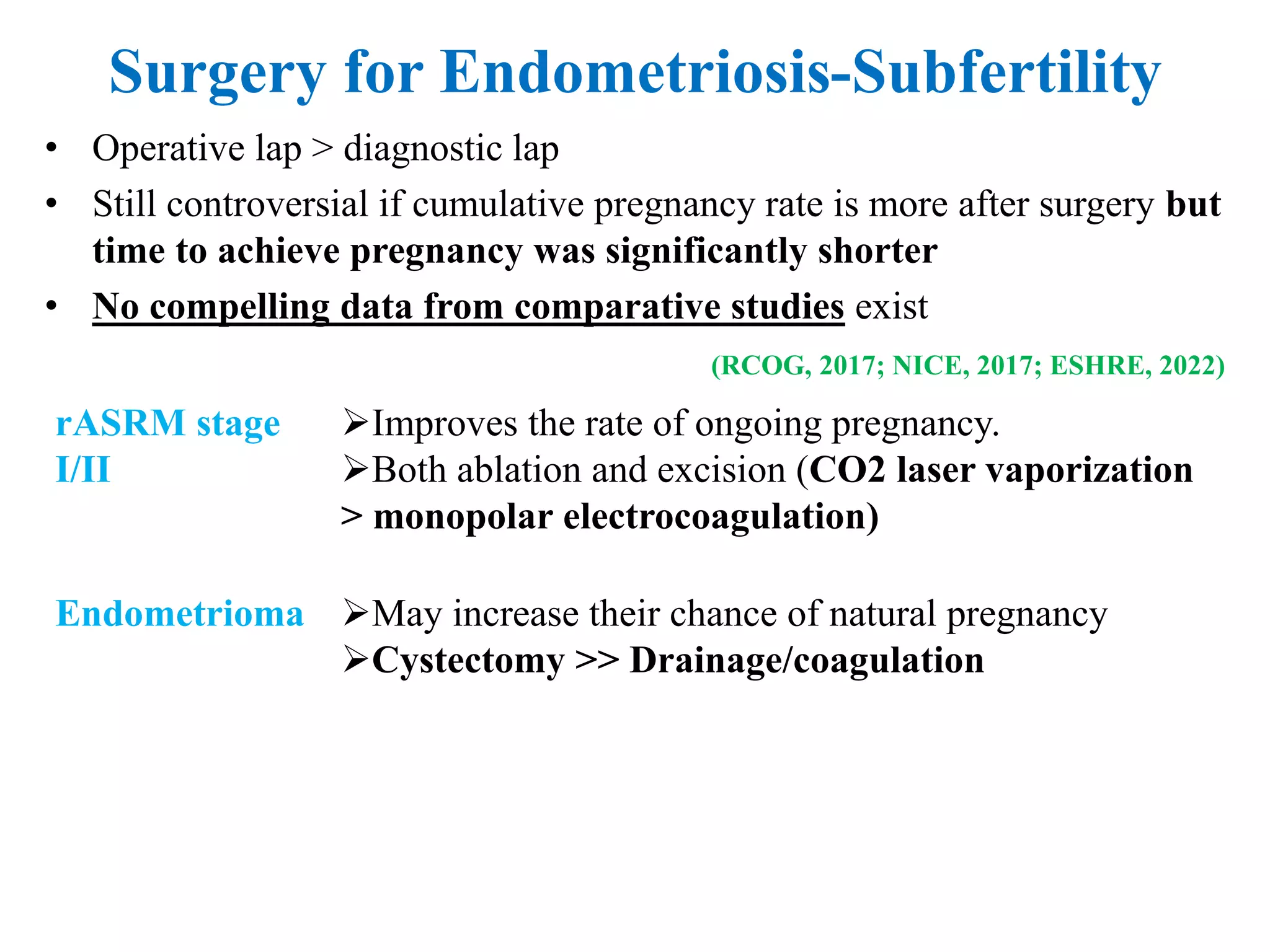 Endometriosis and Subfertility - What to do? | PPTX
