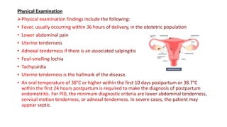 Postpartum Endometritis