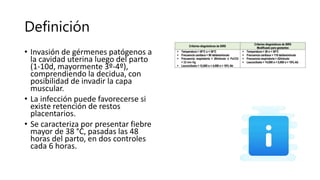 Endometritis Guia Peruana 2023 - Caso clínico | PPTX