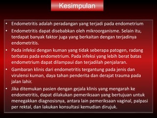 Endometritis | PPTX