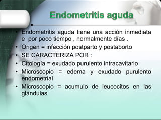 Endometritis aguda y crónica | PPT