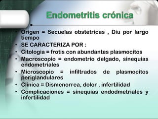 Endometritis aguda y crónica | PPT