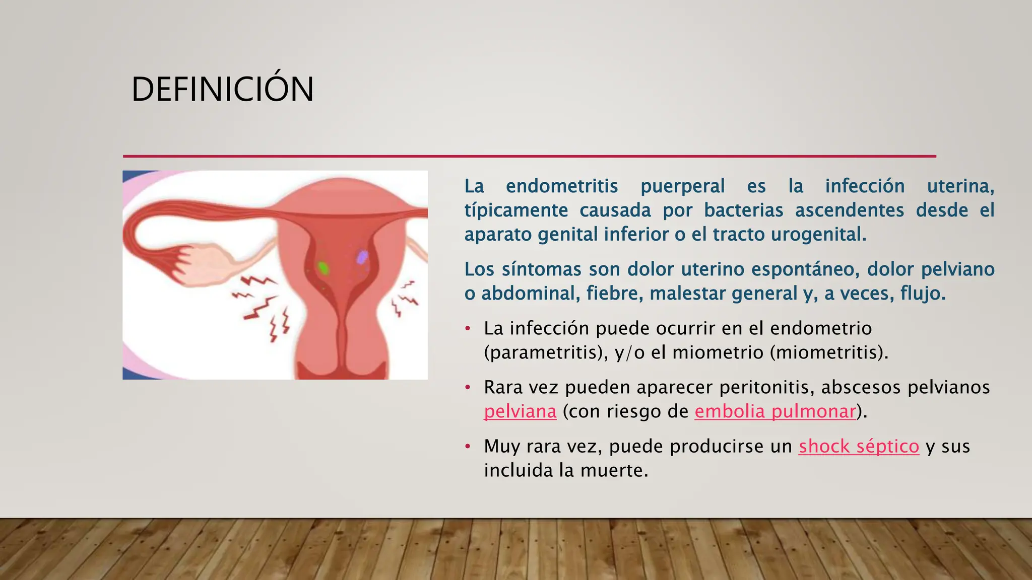 endometritis puerperal presentacion de casopptx | PPTX