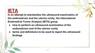 Endometrium and its pathologies | PPTX