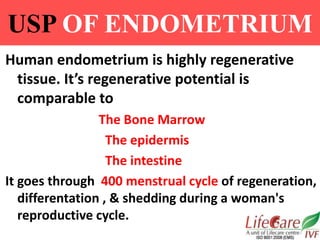 Thin Endometrium & Infertility (Part – I) , Dr. Sharda Jain , Life Care ...