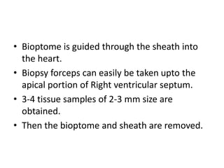 Endomyocardial biopsy and cardiomyopathy final | PPTX | Heart and ...