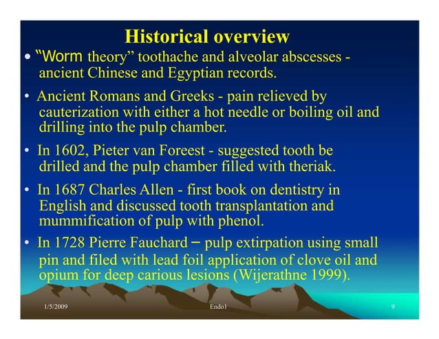 Endo note 1 definition and history | PPTX