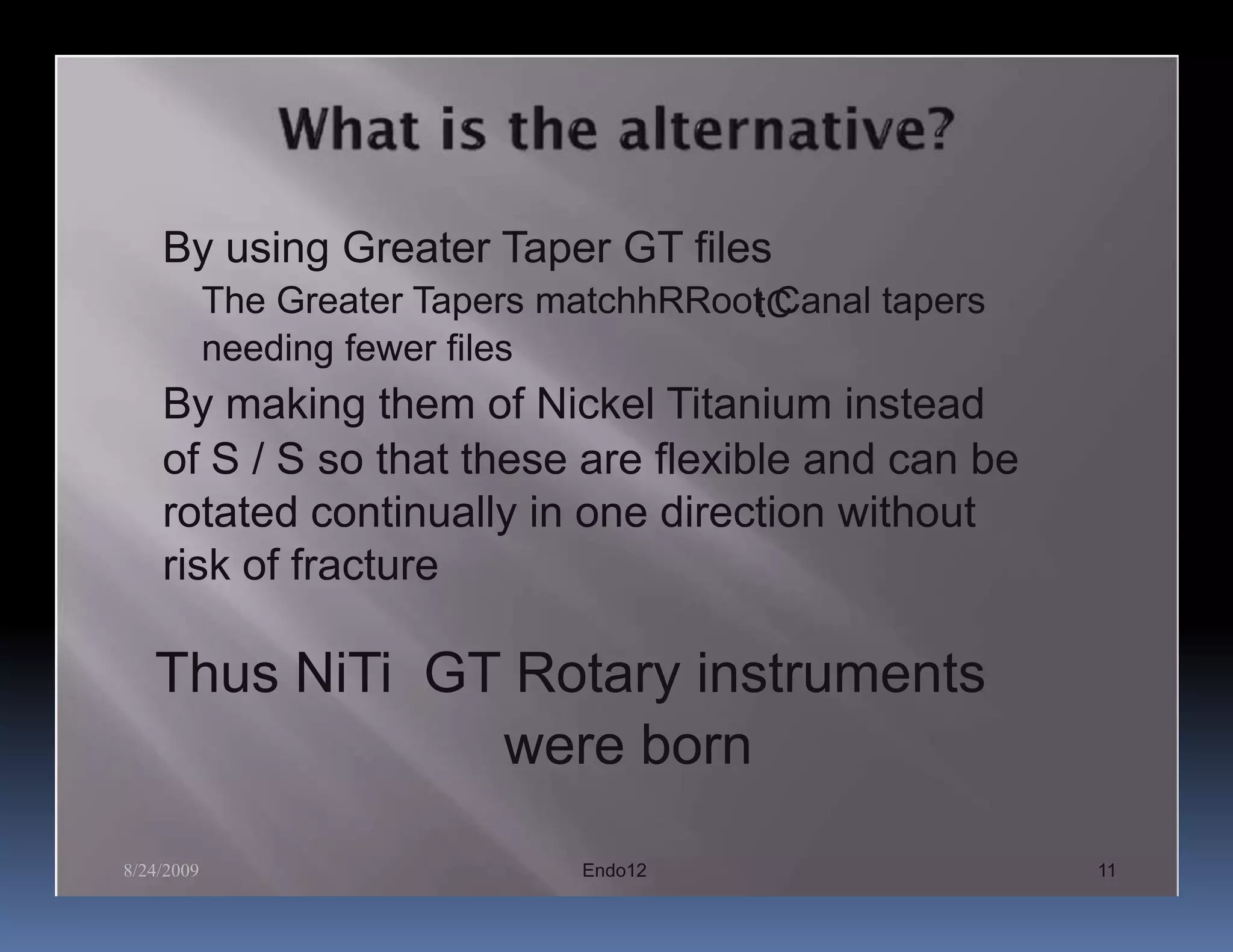 Endo note 12 rotary technique | PPTX | Science