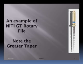 Endo note 12 rotary technique | PPTX | Science