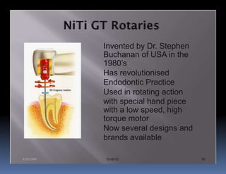 Endo note 12 rotary technique | PPTX | Science