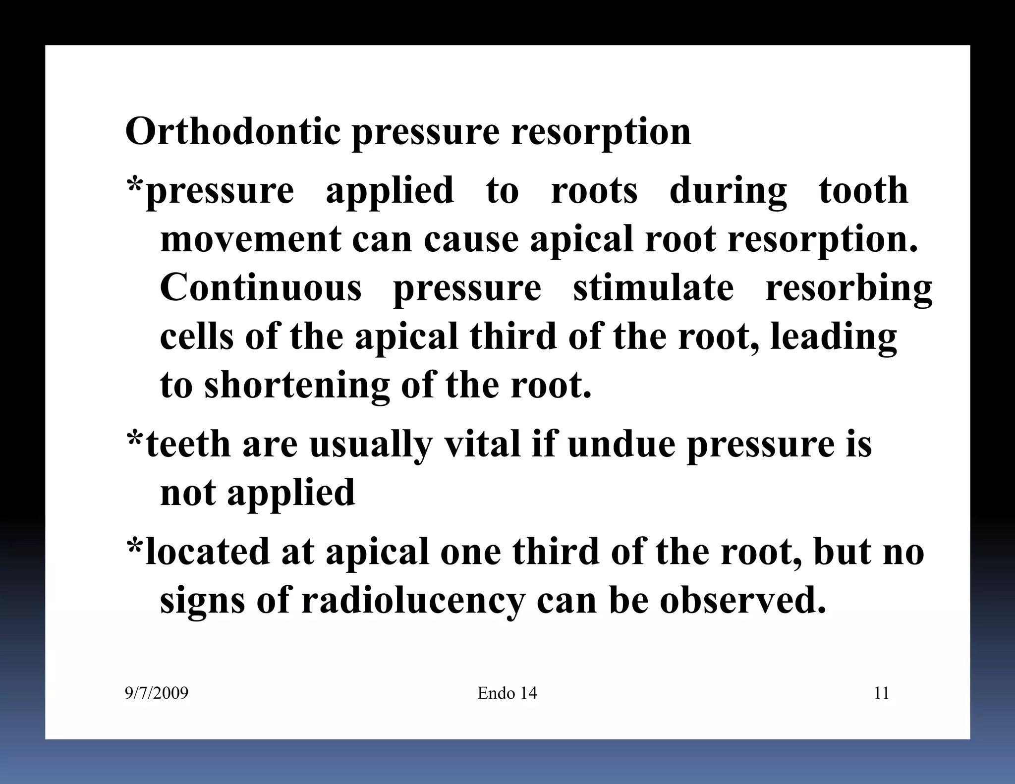 Endo note 14 root resorption | PPTX