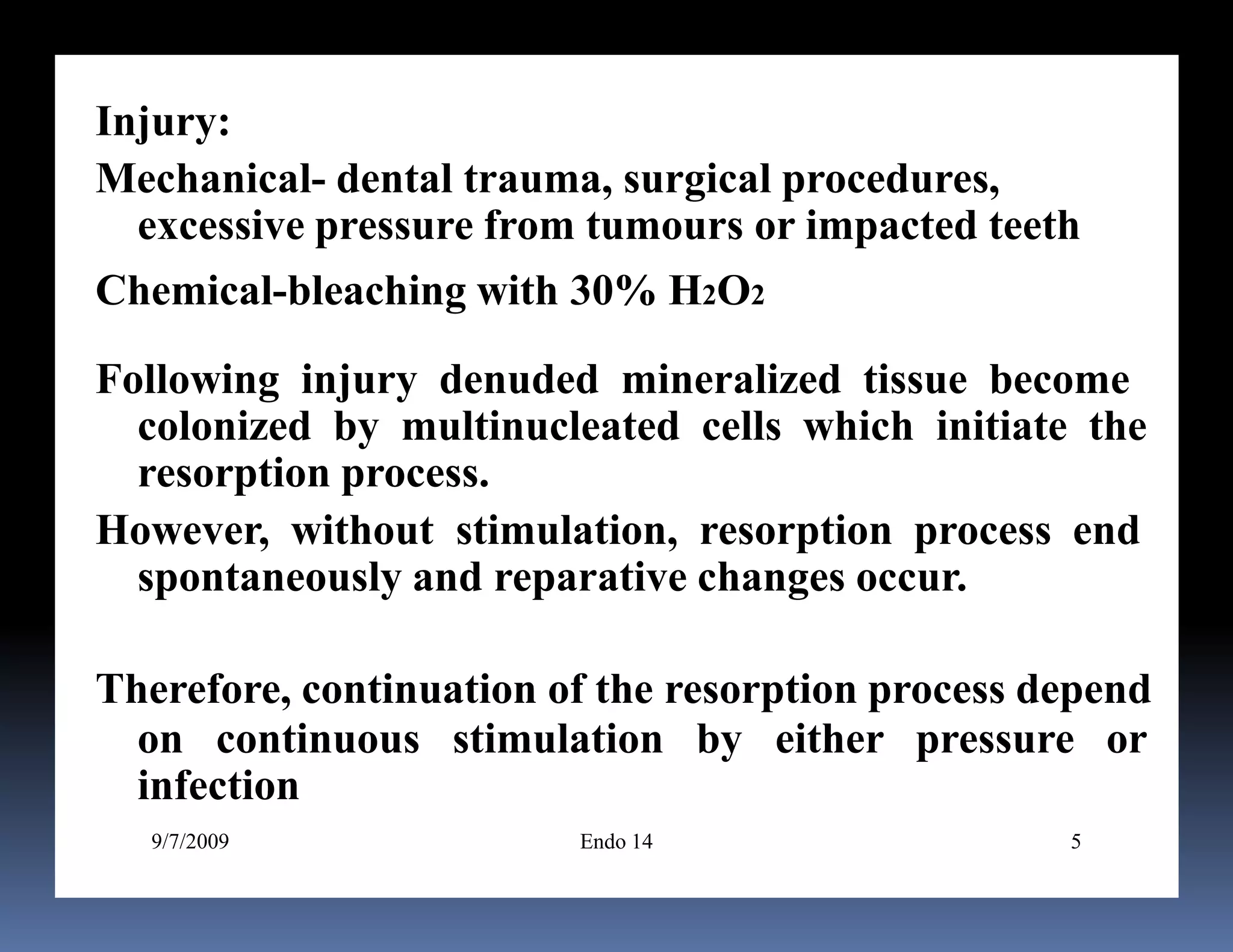 Endo note 14 root resorption | PPTX