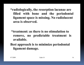 Endo note 14 root resorption | PPTX
