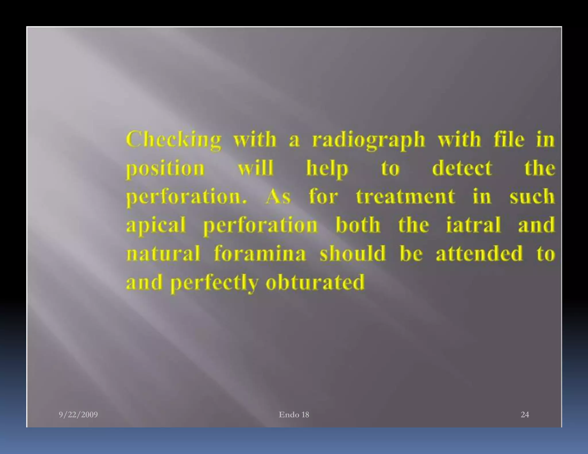 Endo note 18 ledge formation | PPTX