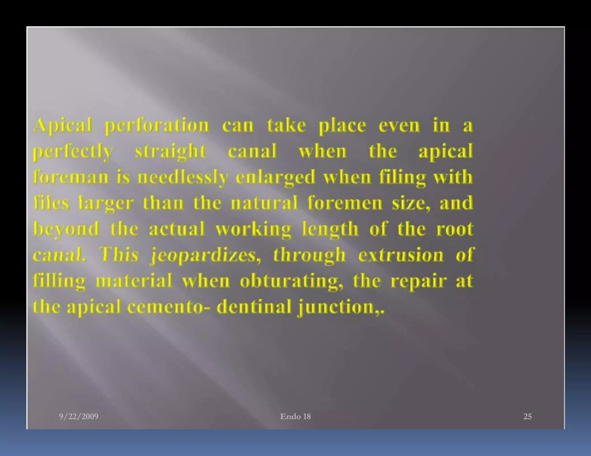 Endo note 18 ledge formation | PPTX