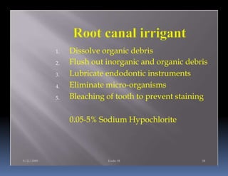 Endo note 18 ledge formation | PPTX