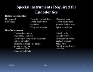 Endo note 4 instruments | PPTX