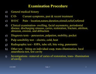 Endo note 5 examination | PPTX