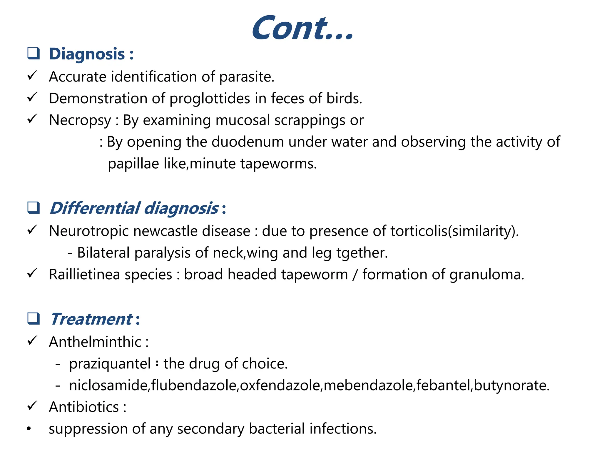 Endoparasite of poultry: Helminth and its effect | PPTX