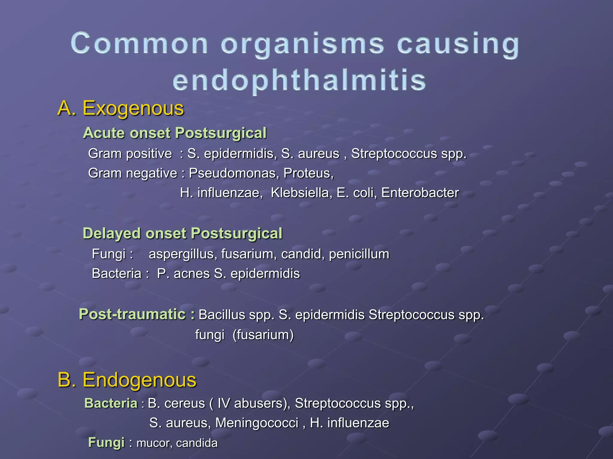 Endophthalmitis | PPTX
