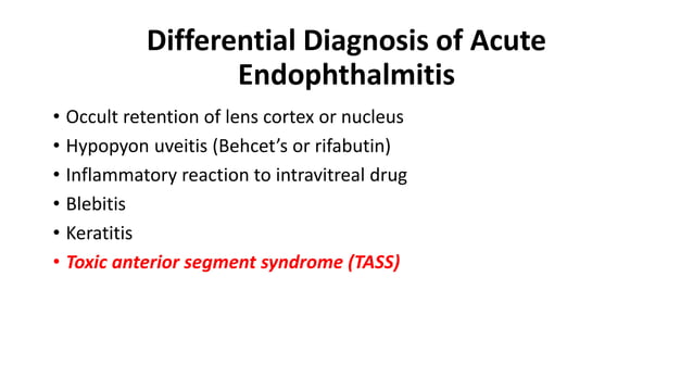 Endophthalmitis | PPTX