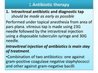 ENDOPHTHALMITIS.PRABIN.pptx | Eye and Vision Conditions | Diseases and ...