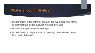 Endophthalmitis prevention | PPT