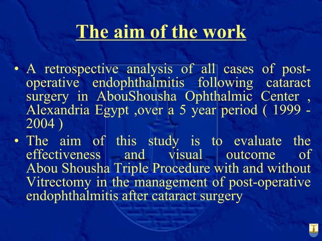Endophthalmitis | PPT