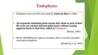 Endophytes for the management of plant parasitic nematode..pptx