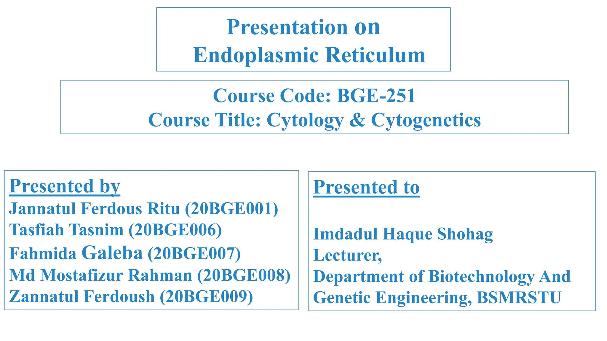 endoplasmic reticulum | PPTX