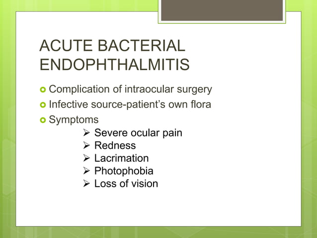 Endopthalmitis | PPT