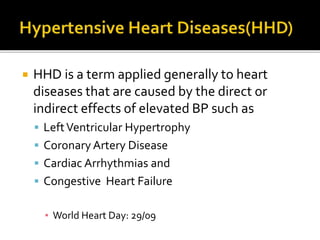End organ damages of hypertension 2 | PPTX