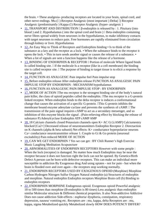 Endorphin | PDF