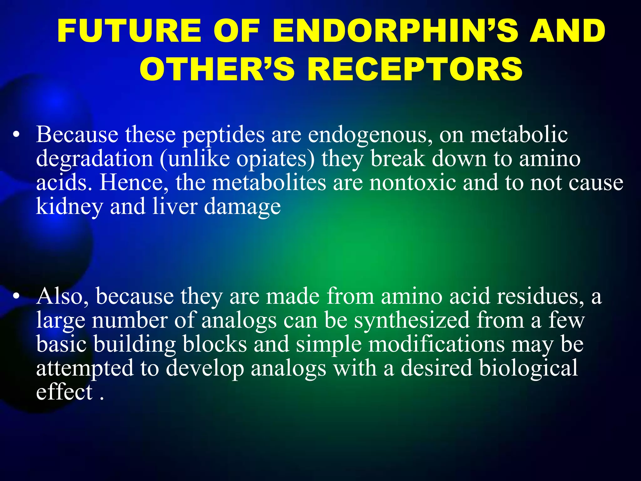 presentation on Endorphin hormone | PPTX