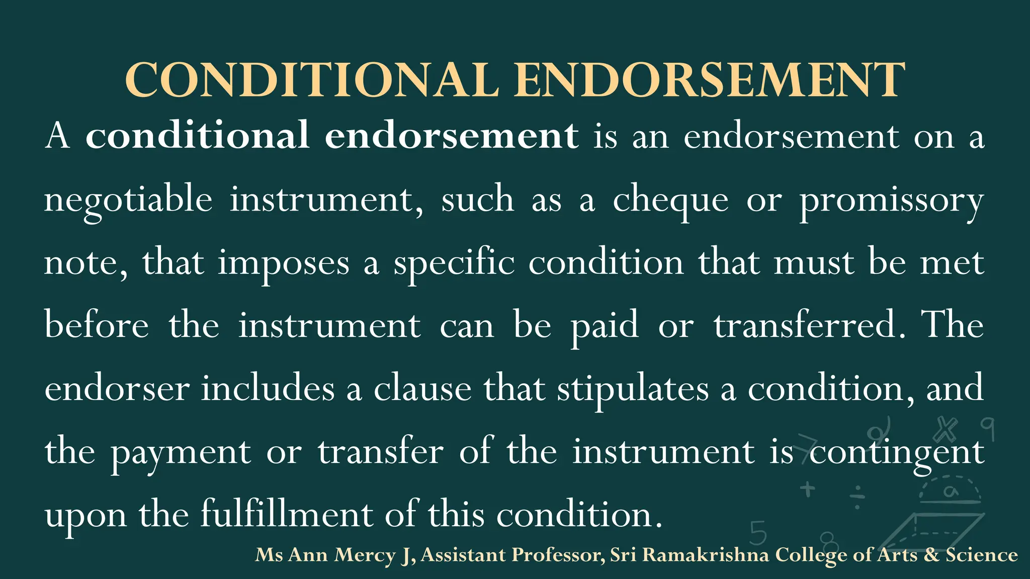 ENDORSEMENT IN BANKING THEORY LAW AND PRACTICE | PPTX
