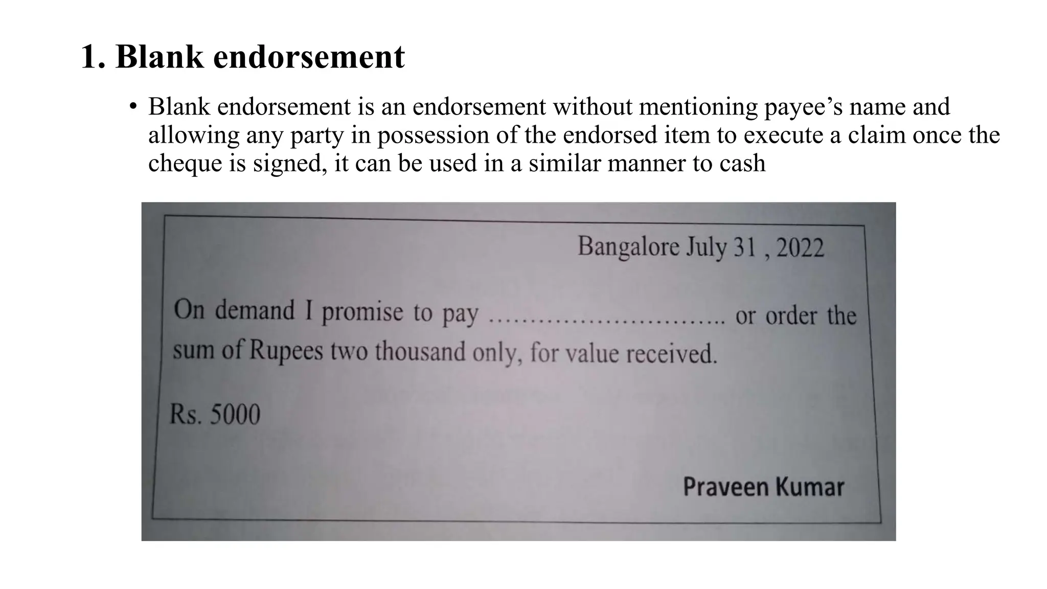 ENDORSEMENT KINDS OF ENDORSEMENT PAVITHRA.pptx