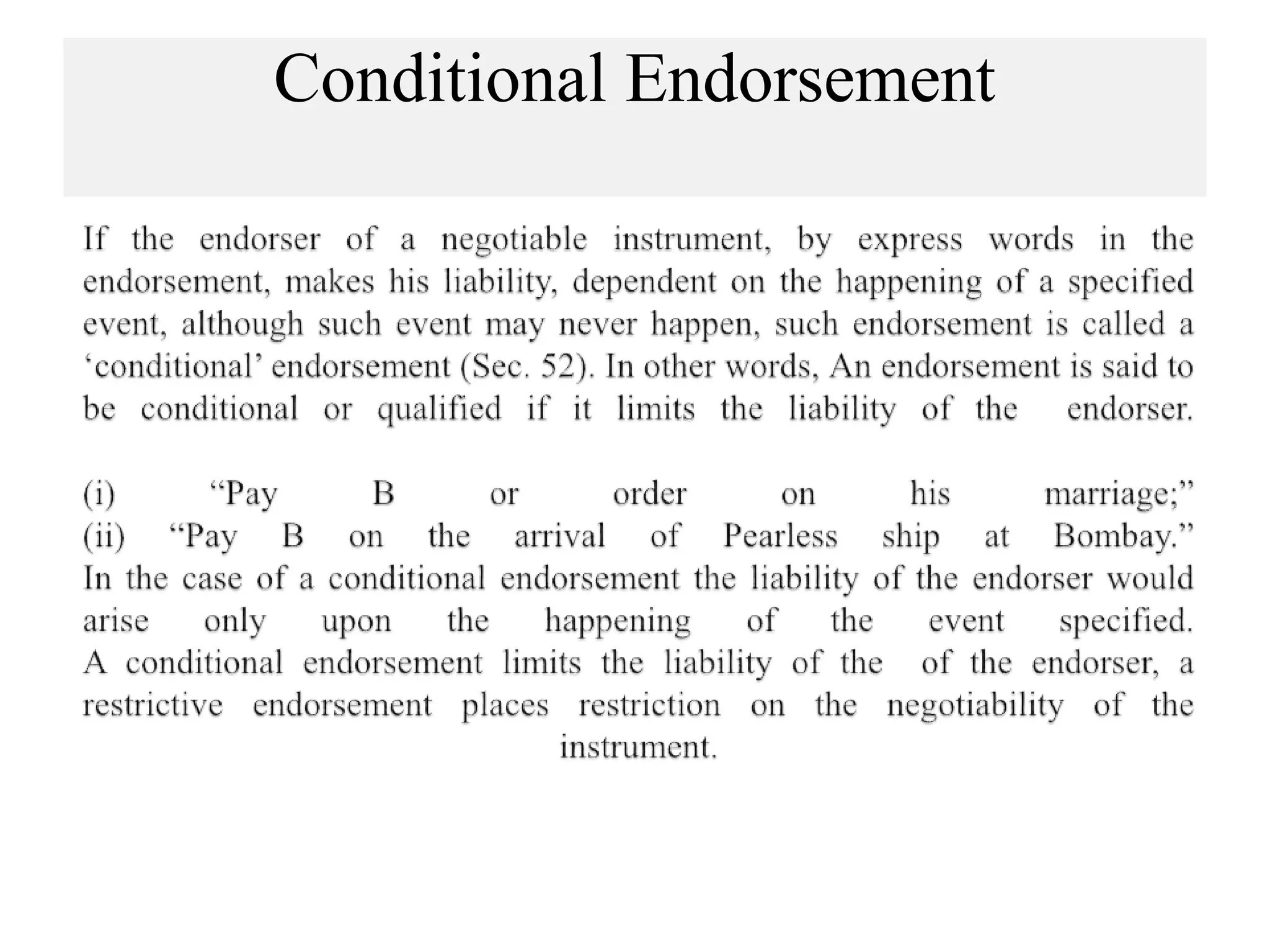 endorsement of negotiable instrument ,roll no -11.pptx