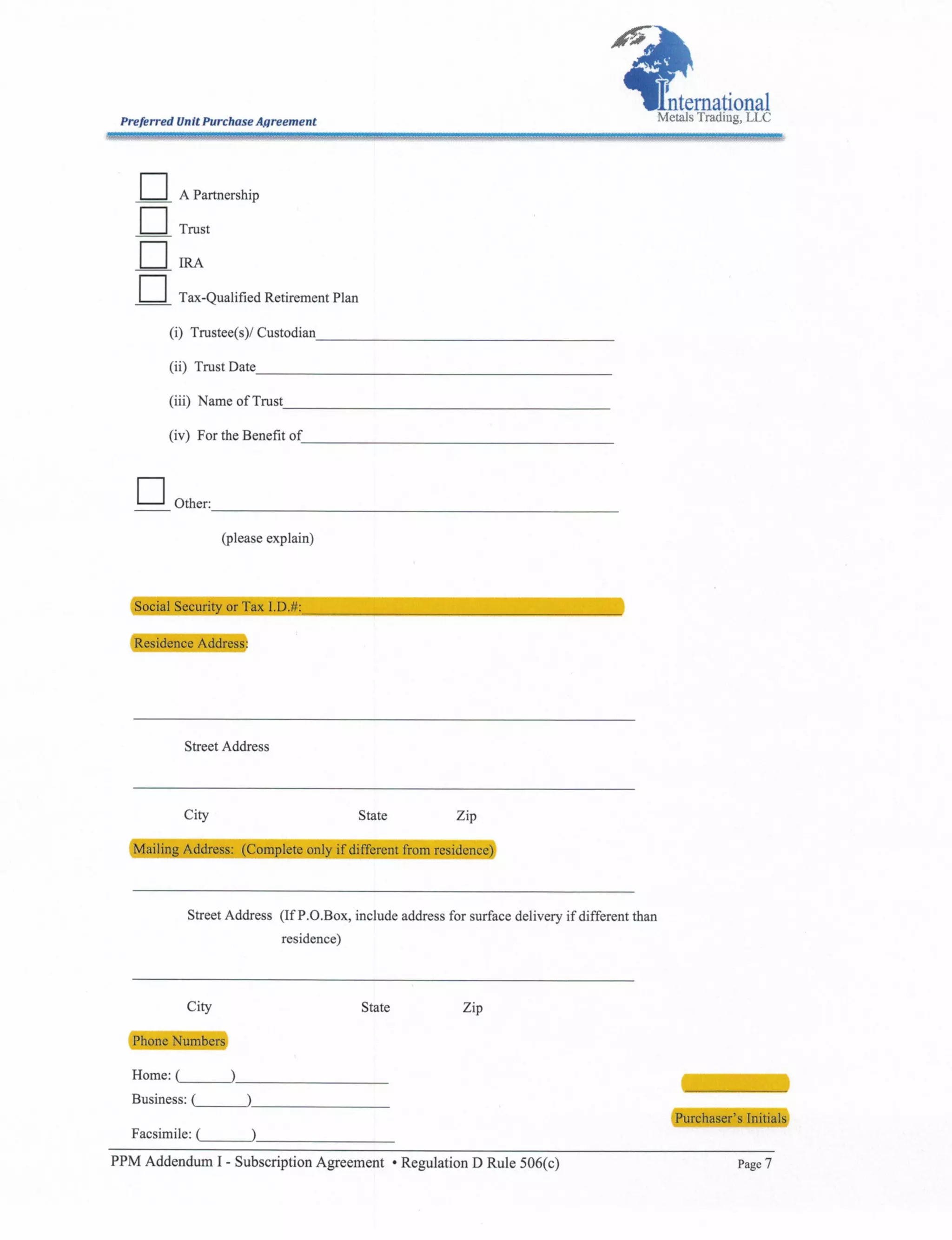Endorsement pages & payment instructions | PDF