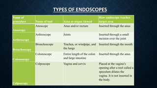 Endoscopes | PPTX | Digestive Disorders | Diseases and Conditions