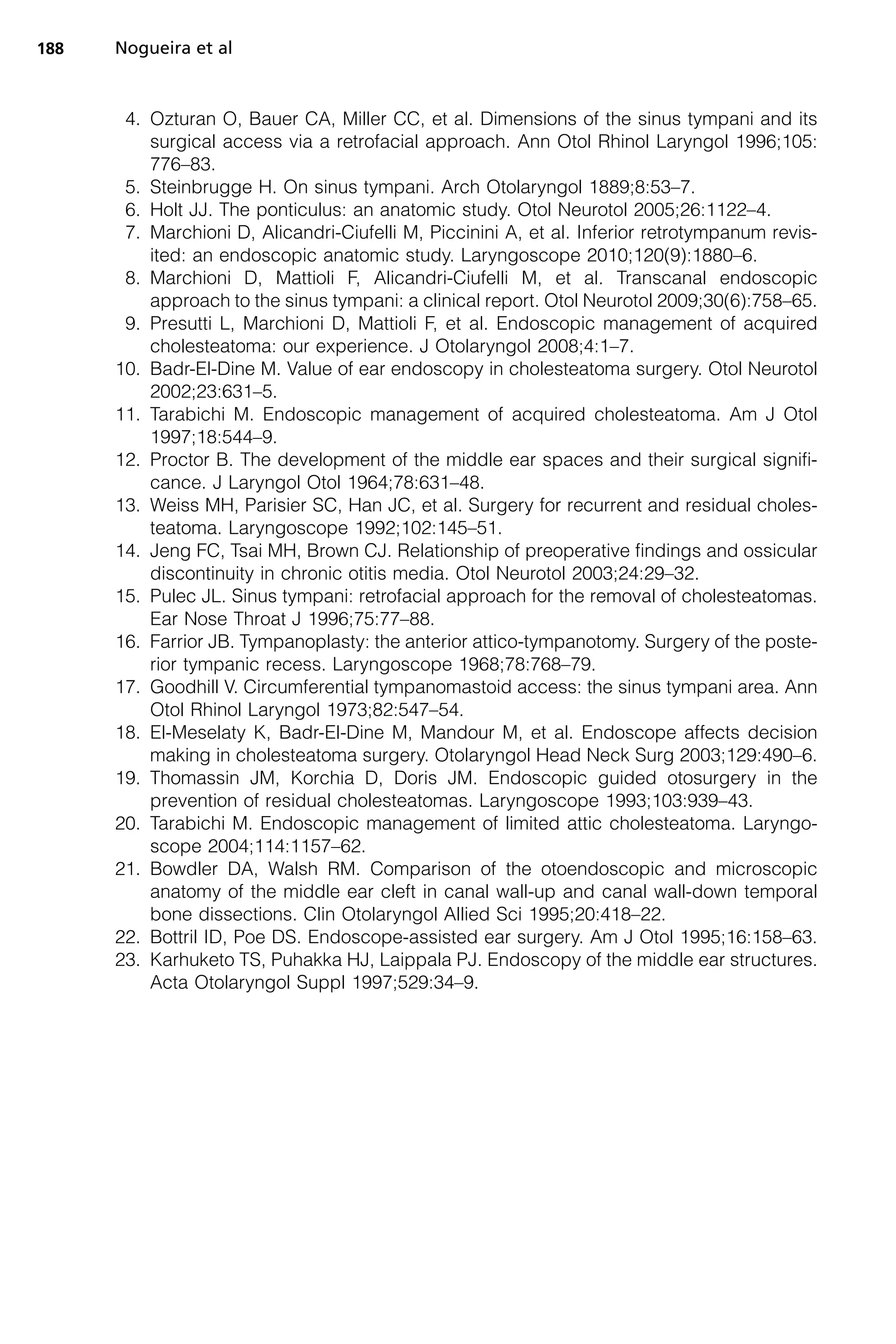 Endoscopic anatomy of Retrotympanum; Middle ear | PDF