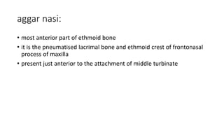 Endoscopic anatomy of ethmoid bone | PPT