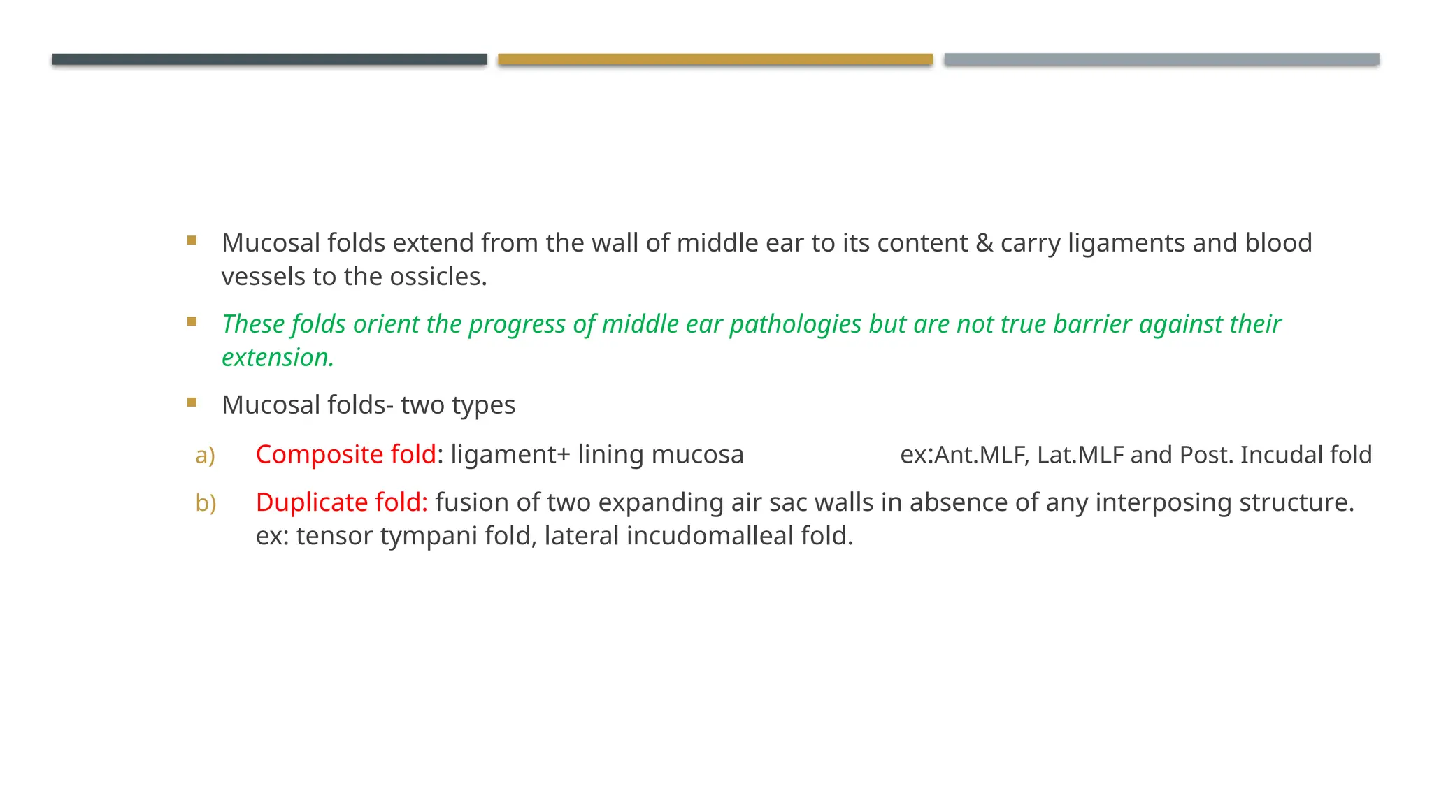 ENDOSCOPIC ANATOMY OF MIDDLE EAR CLEFT AND MUCOSAL FOLDS.pptx