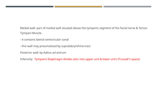 ENDOSCOPIC ANATOMY OF MIDDLE EAR CLEFT AND MUCOSAL FOLDS.pptx