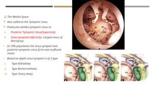 ENDOSCOPIC ANATOMY OF MIDDLE EAR CLEFT AND MUCOSAL FOLDS.pptx